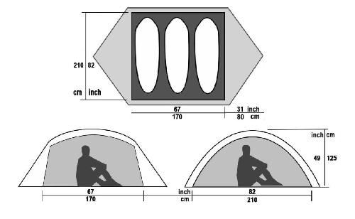 Палатка 3F UL Gear QingKong 3 | купить в магазине VGROTE