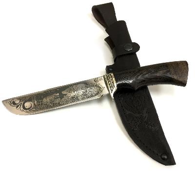 Нож Мастерская Семина "Варяг" кован., 95*18, венге, литье, гравировка купить | ножи на сайте VGROTE